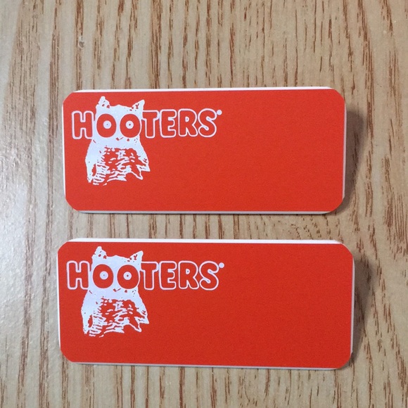 Hooters | Accessories | New Bundle Of 2 Hooters Girl Uniform Blank Name ...